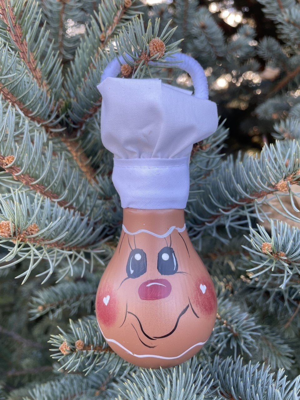 Gingerbread Man. Chef Ornament. Ornament. Christmas Ornament . Hand ...