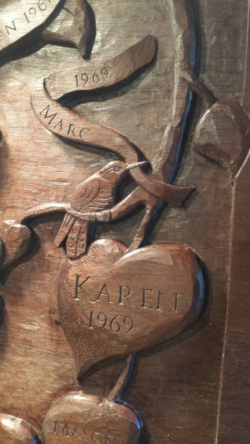 Hand-Carved Family Tree Milestone Wedding Anniversary Gift | Etsy