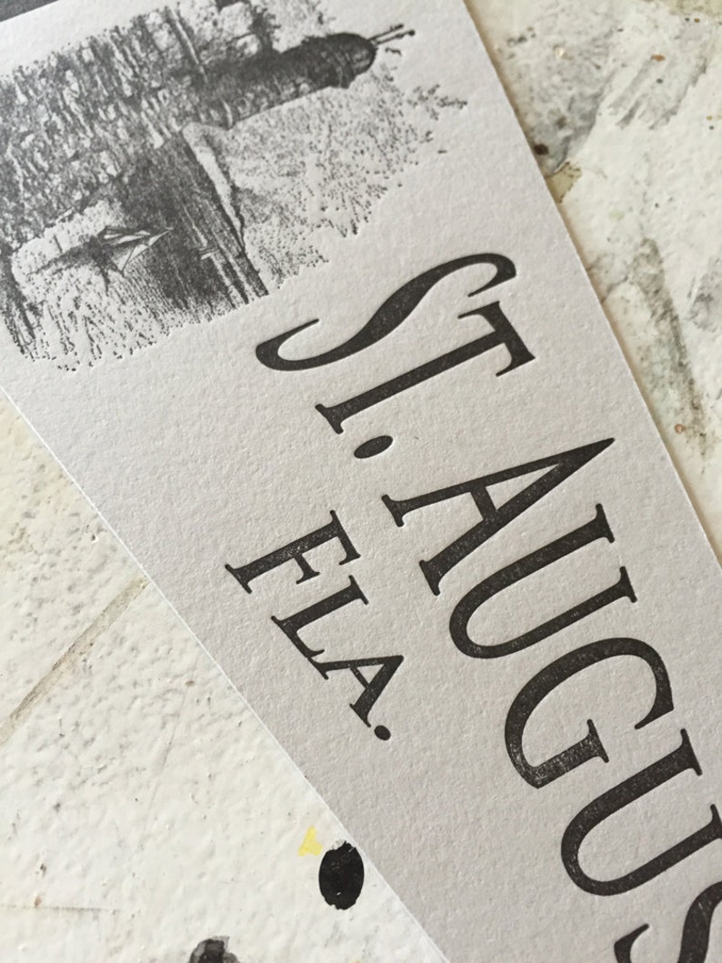 St. Augustine Letterpress Pennant - Etsy