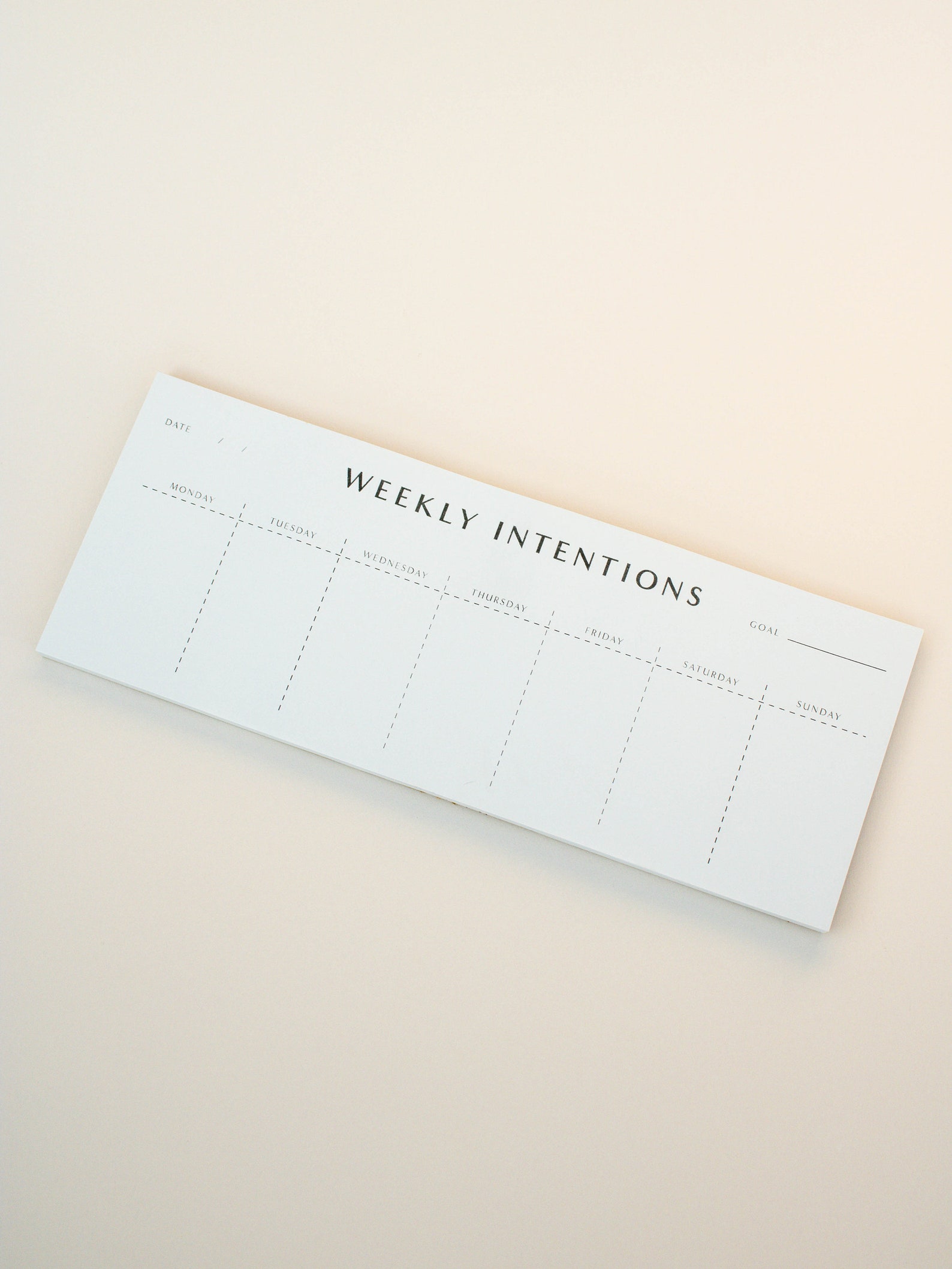 Weekly Intentions Weekly Notepad - Etsy