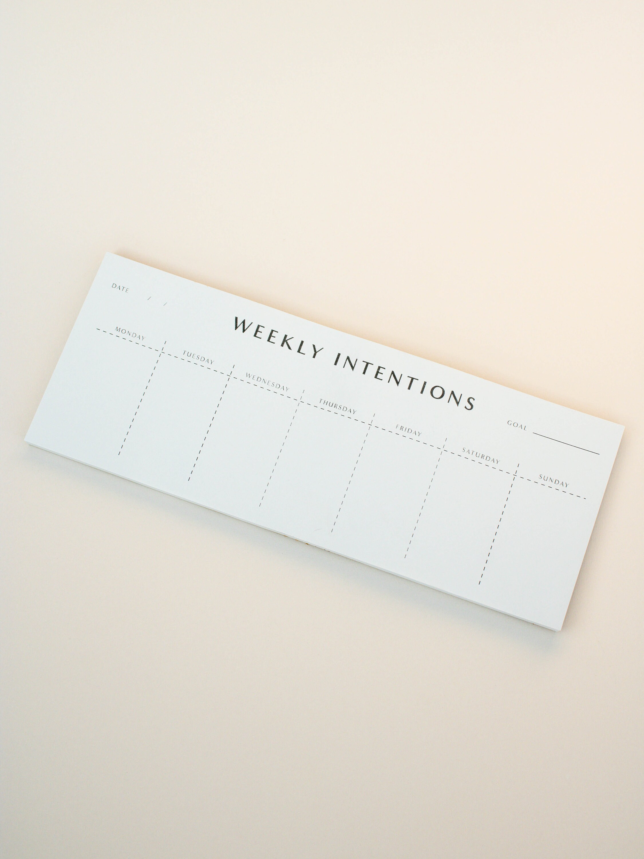Weekly Intentions Weekly Notepad - Etsy