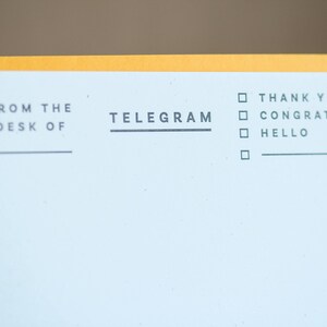 Telegram Notecards - Etsy