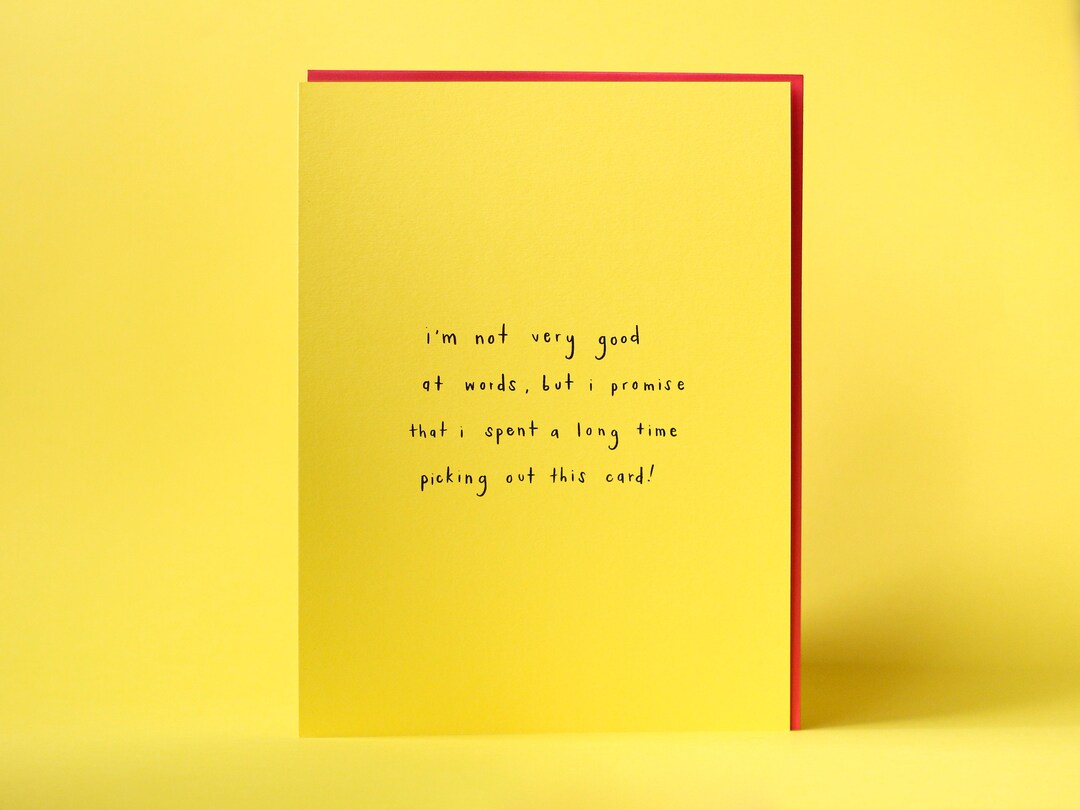 Not Good With Words - Etsy