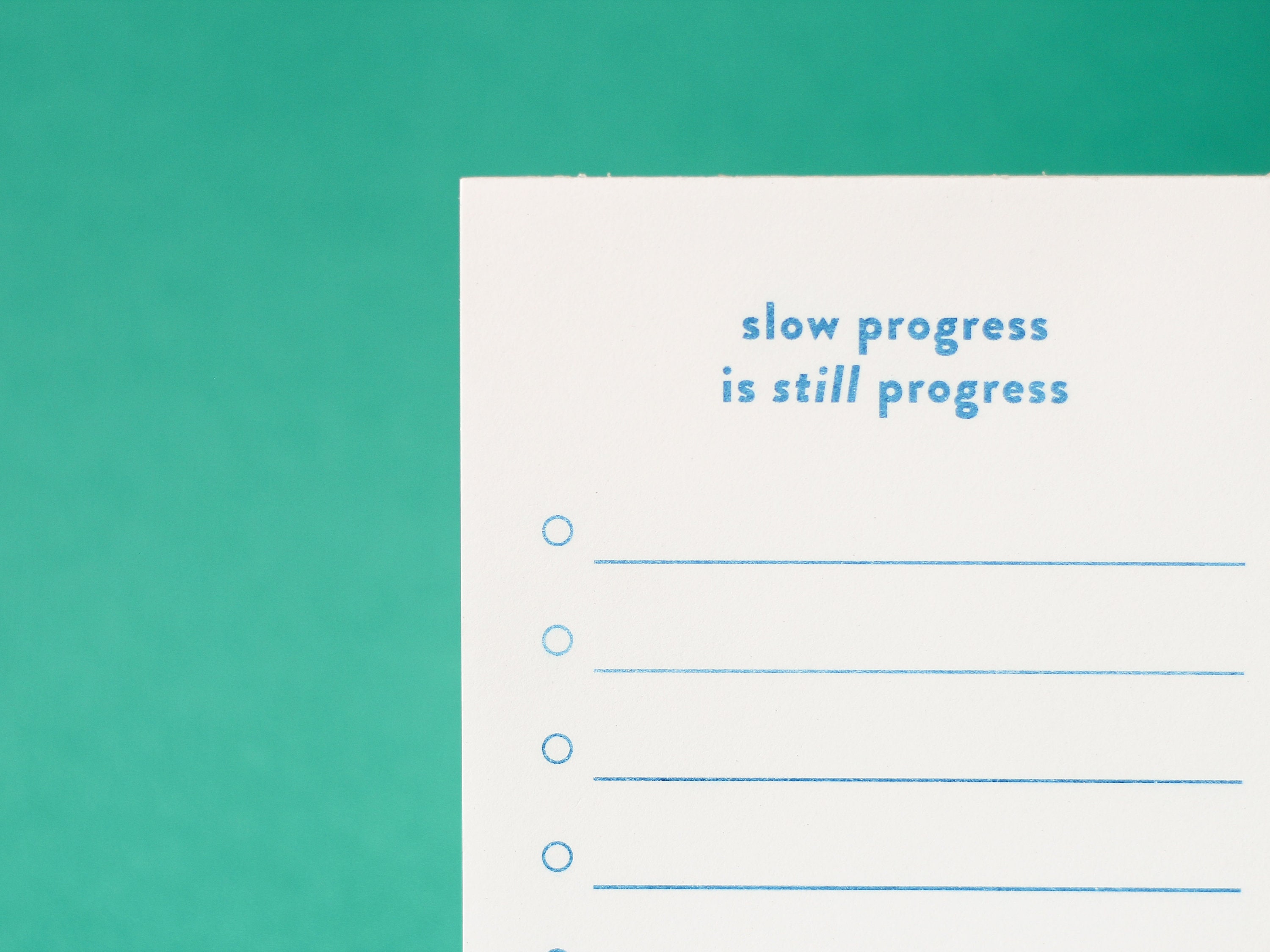Slow Progress is Still Progress Notepad - Etsy