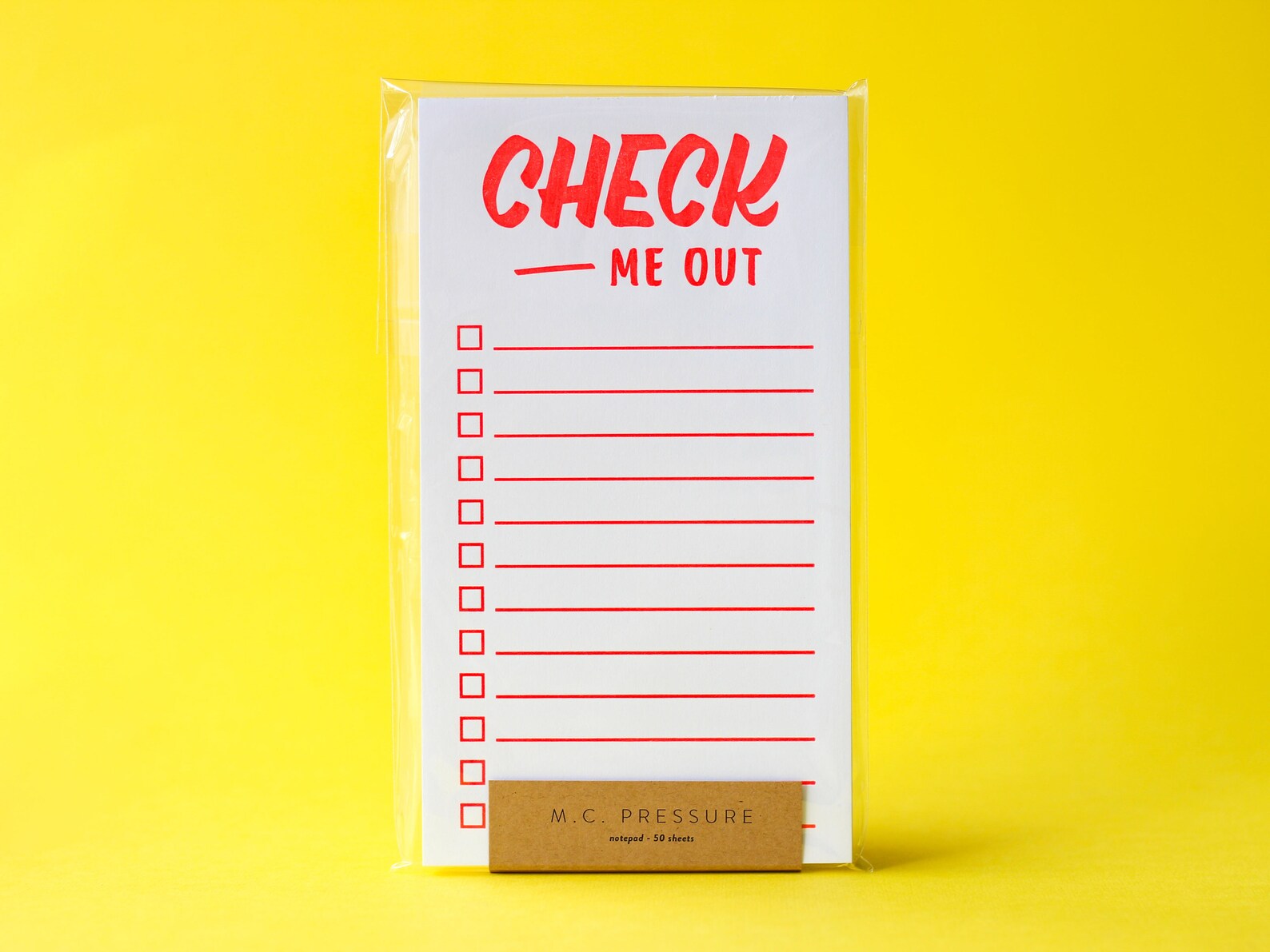 Check Me Out Checklist Pad - Etsy
