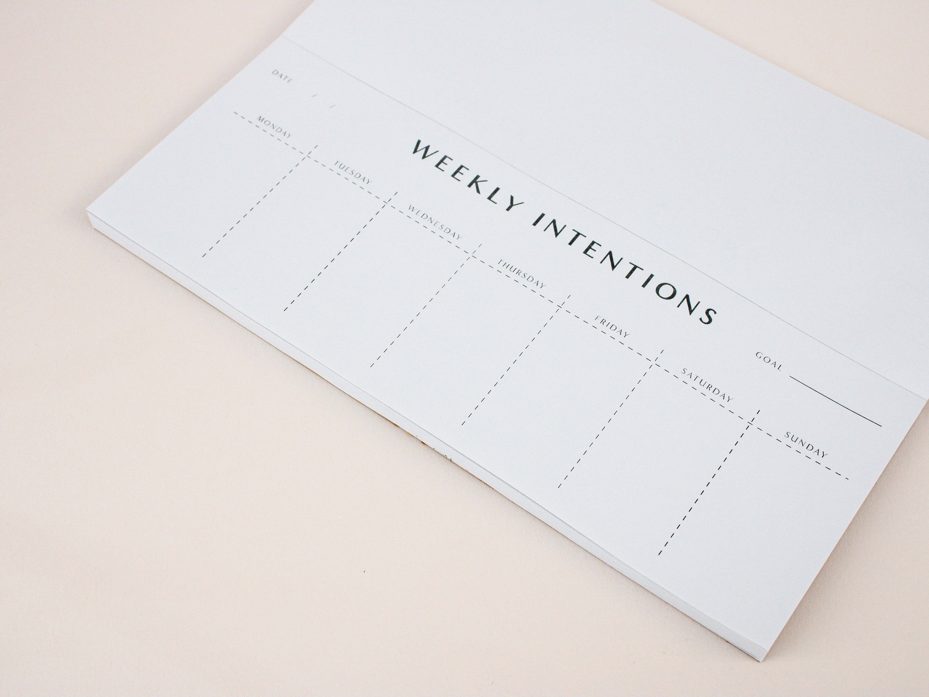 Weekly Intentions Weekly Notepad - Etsy