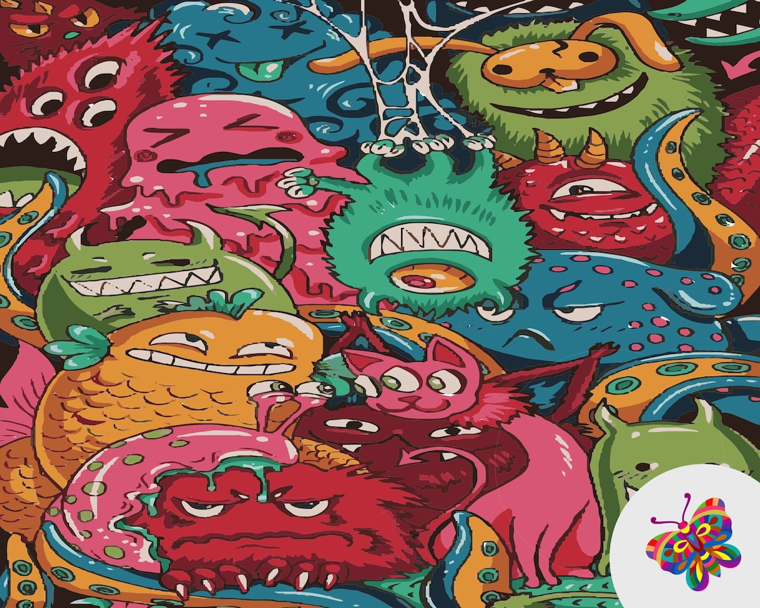 Printable Psychedelic Coloring Page | Digital | Instant Download - Etsy