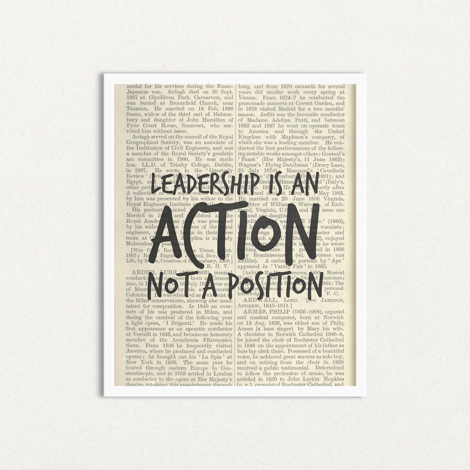 Leadership Quote, Leadership is an Action, Not a Position, Quotes About ...