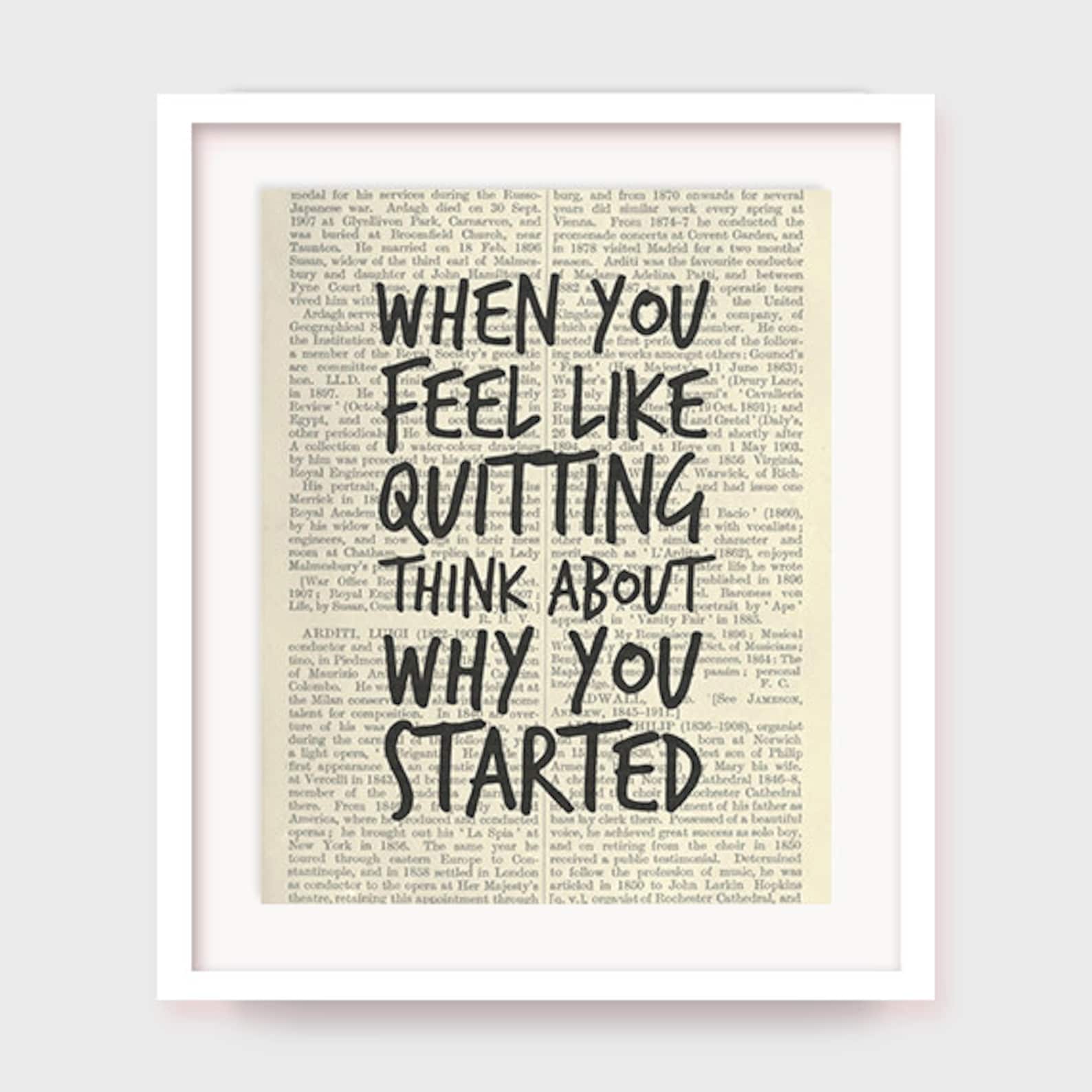 Exercise Poster, When You Feel Like Quitting Think About Why You ...