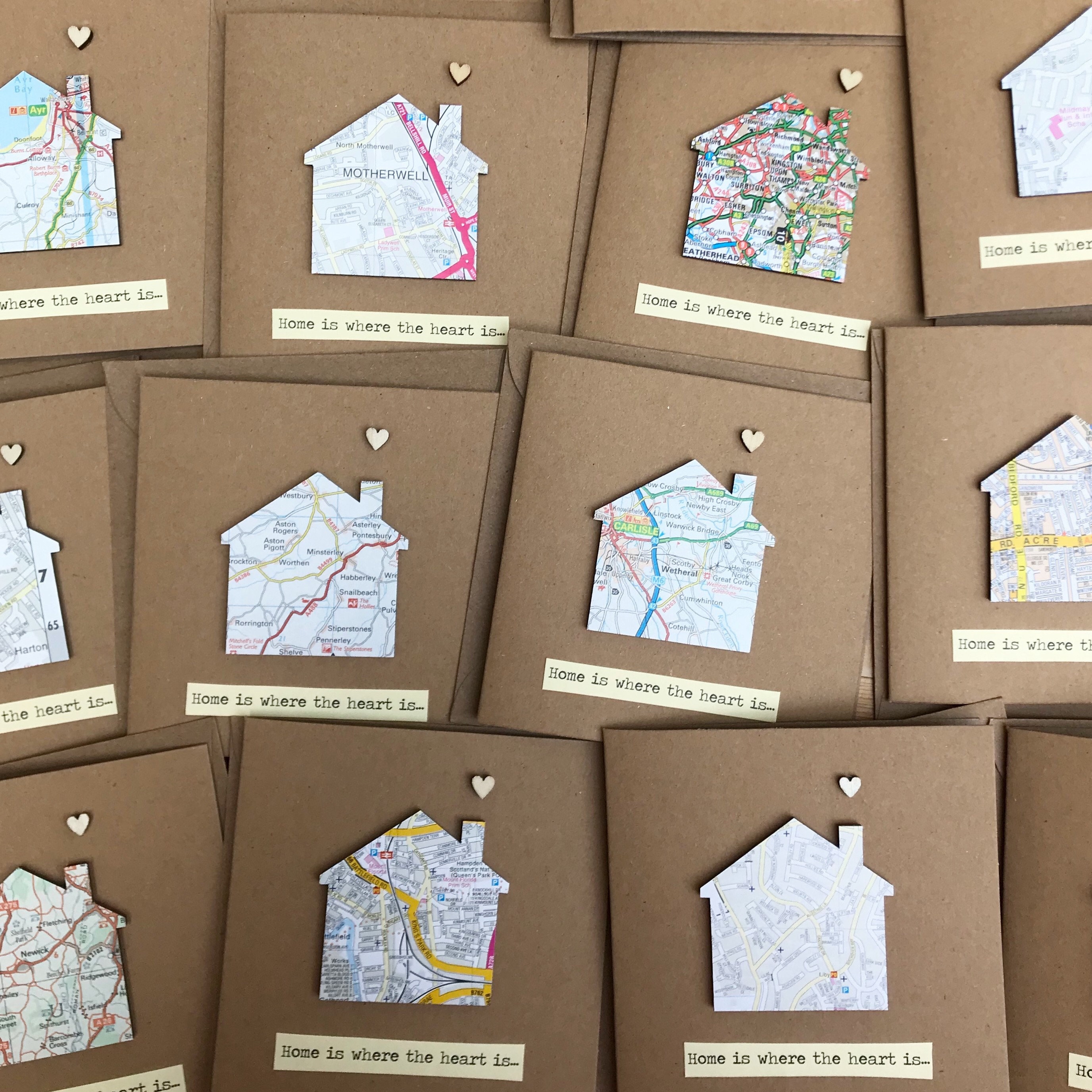 Handmade New Home Card - Etsy UK