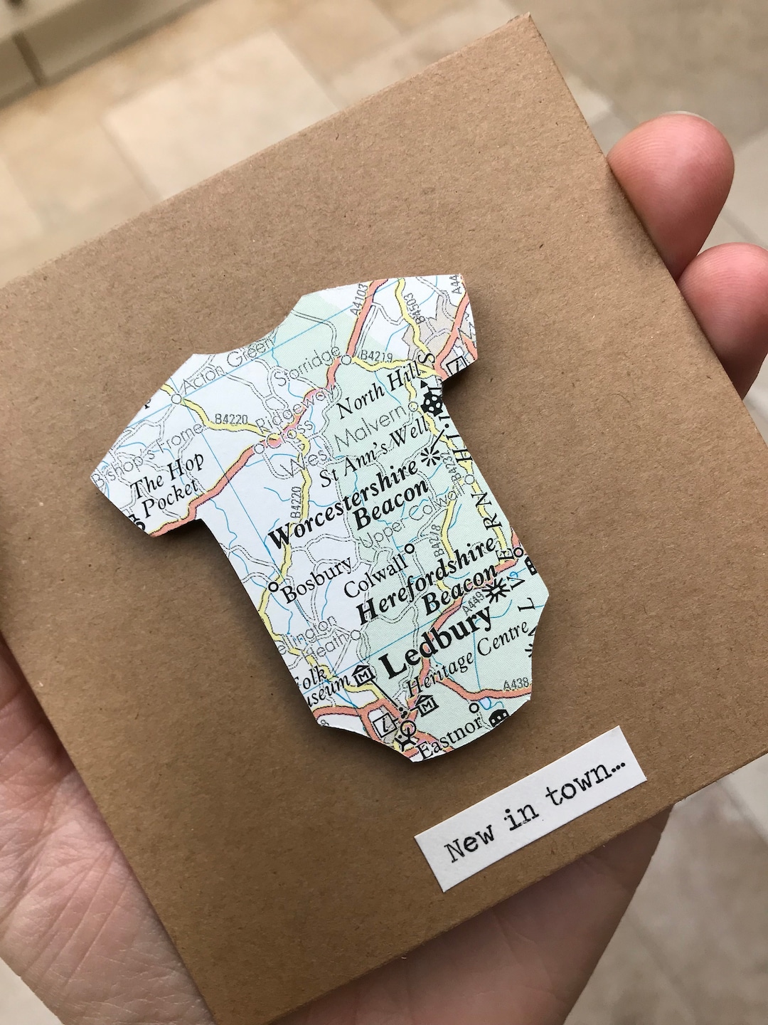Personalised New Baby Map Card - Etsy