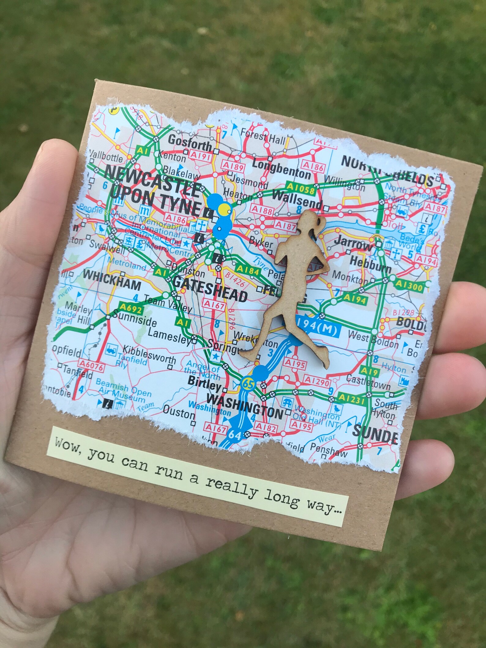 You Ran a Marathon Card - Etsy