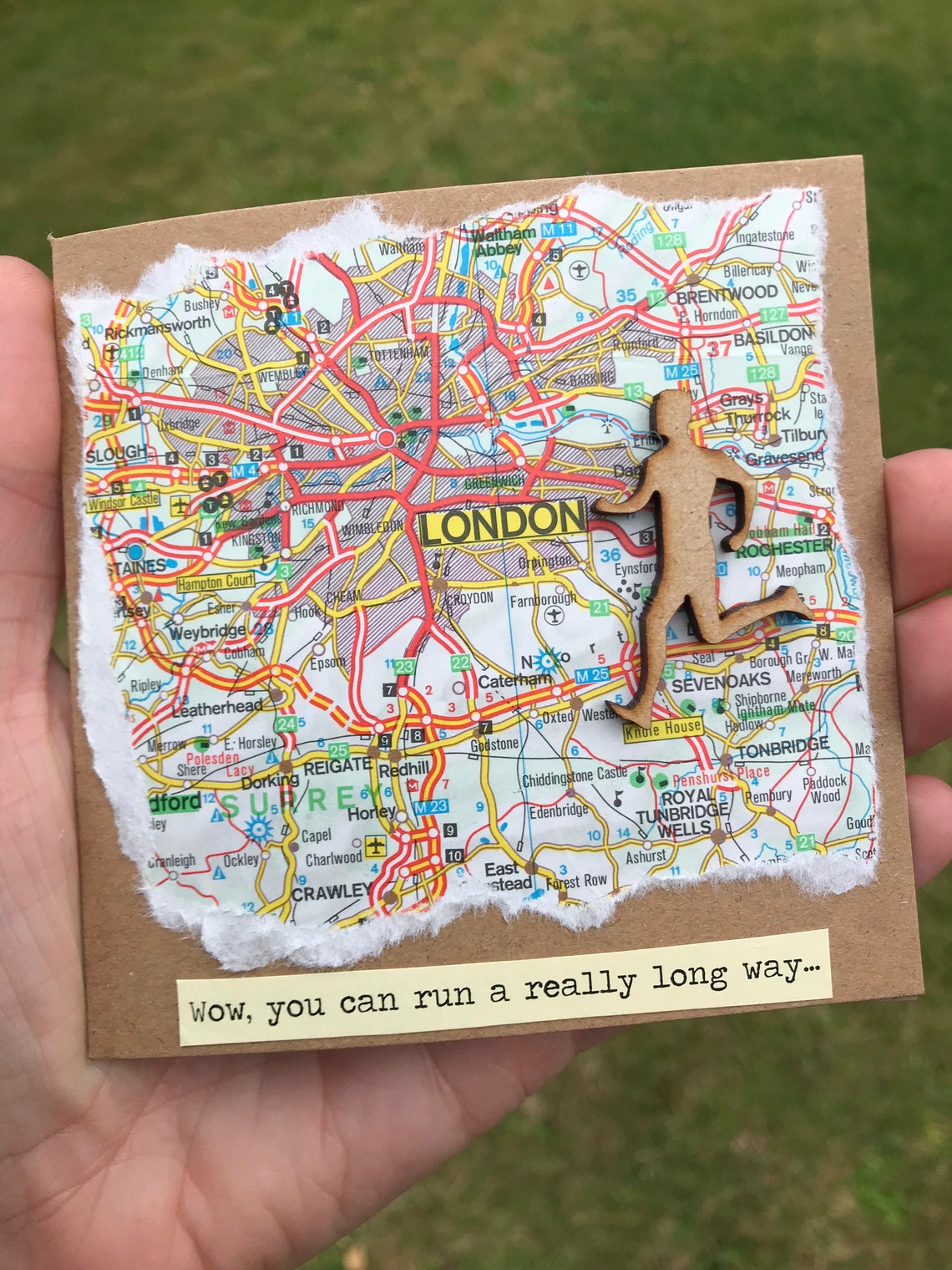 You Ran a Marathon Card - Etsy