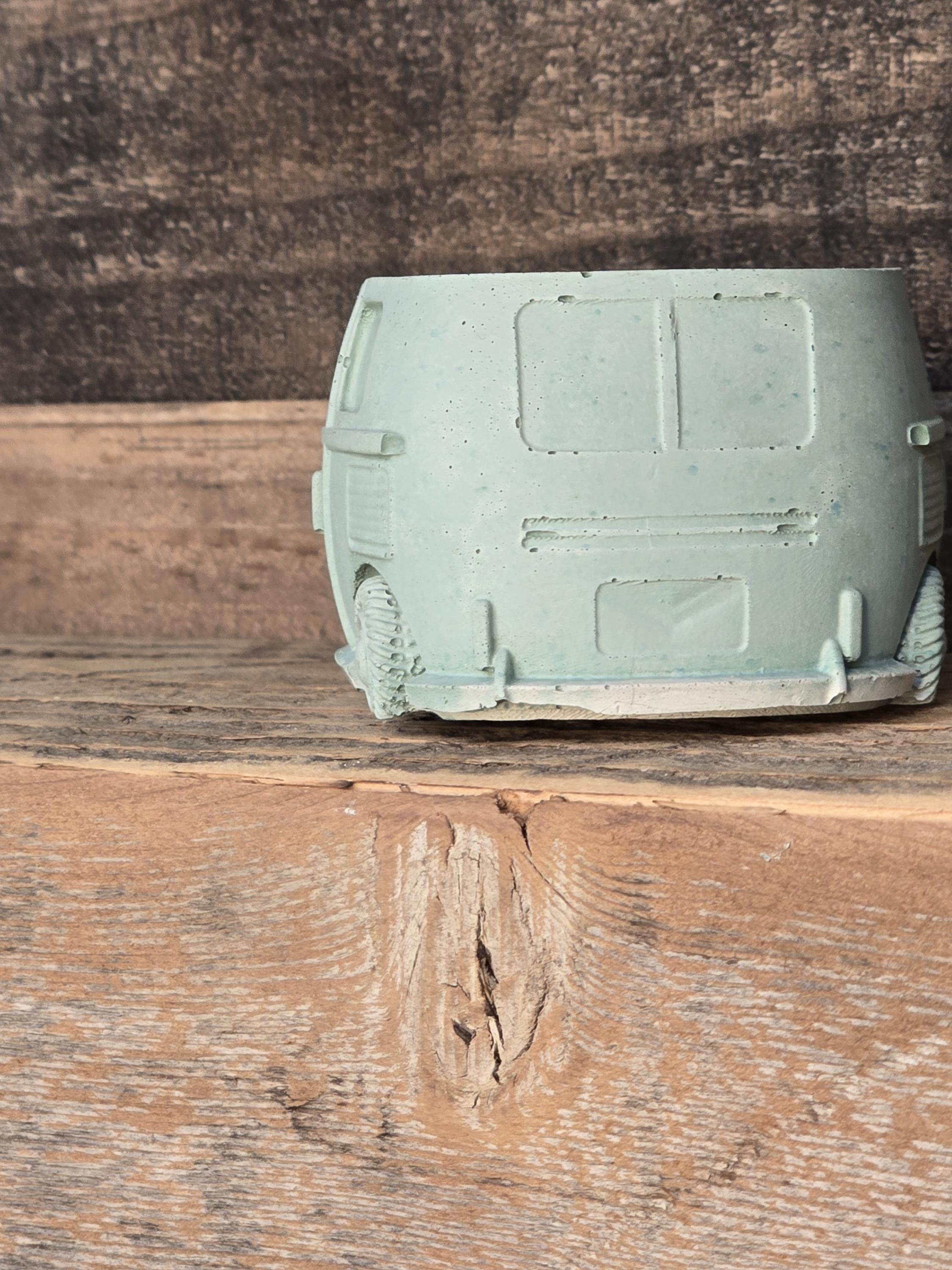 Concrete Bus, Concrete Bus Planter, Concrete Business Card Holder ...