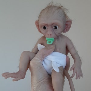 Full Body Silicone Baby Monkey - Etsy