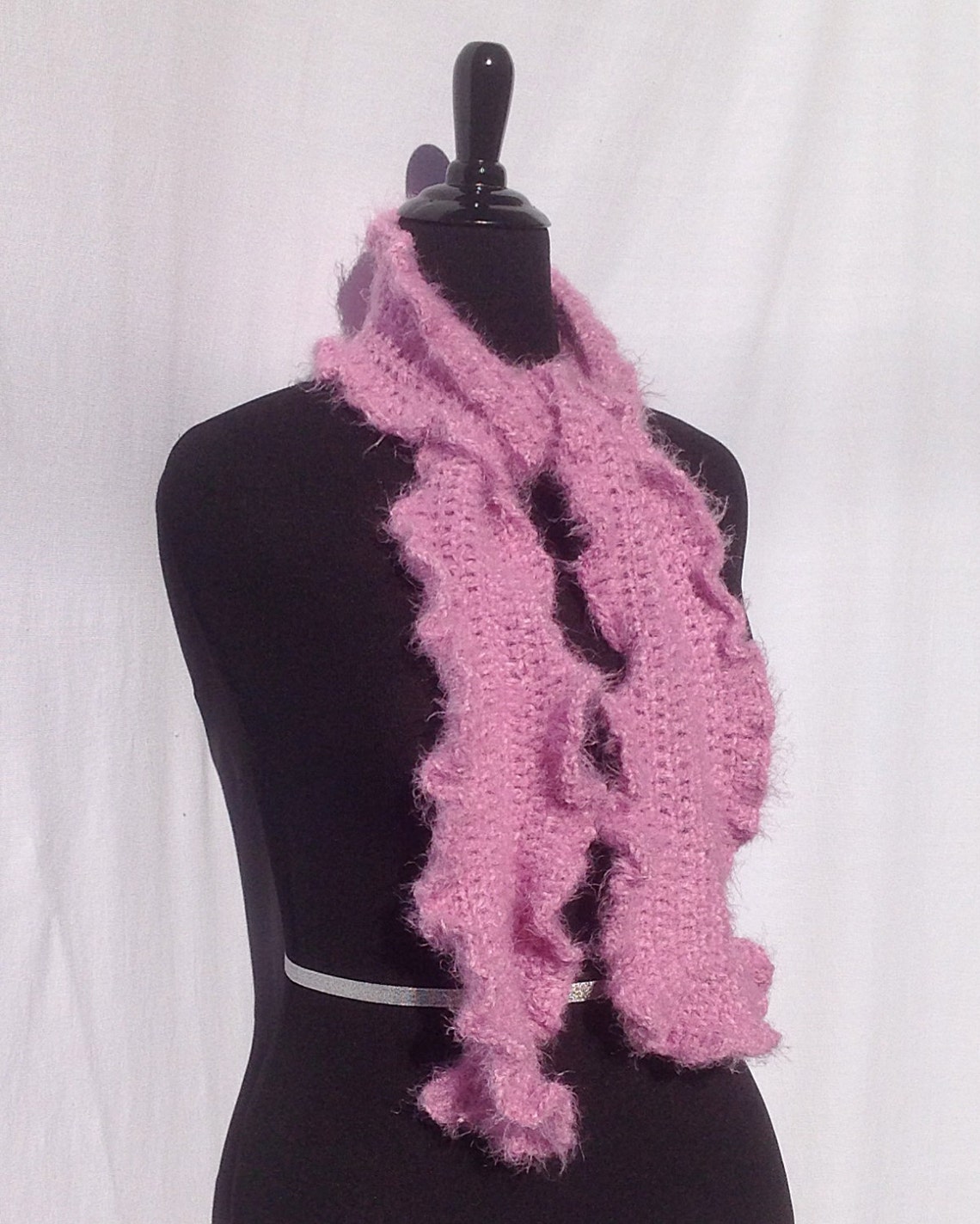 CLEARANCE Romantic Ruffles Scarf in Raspberry Pink FREE - Etsy