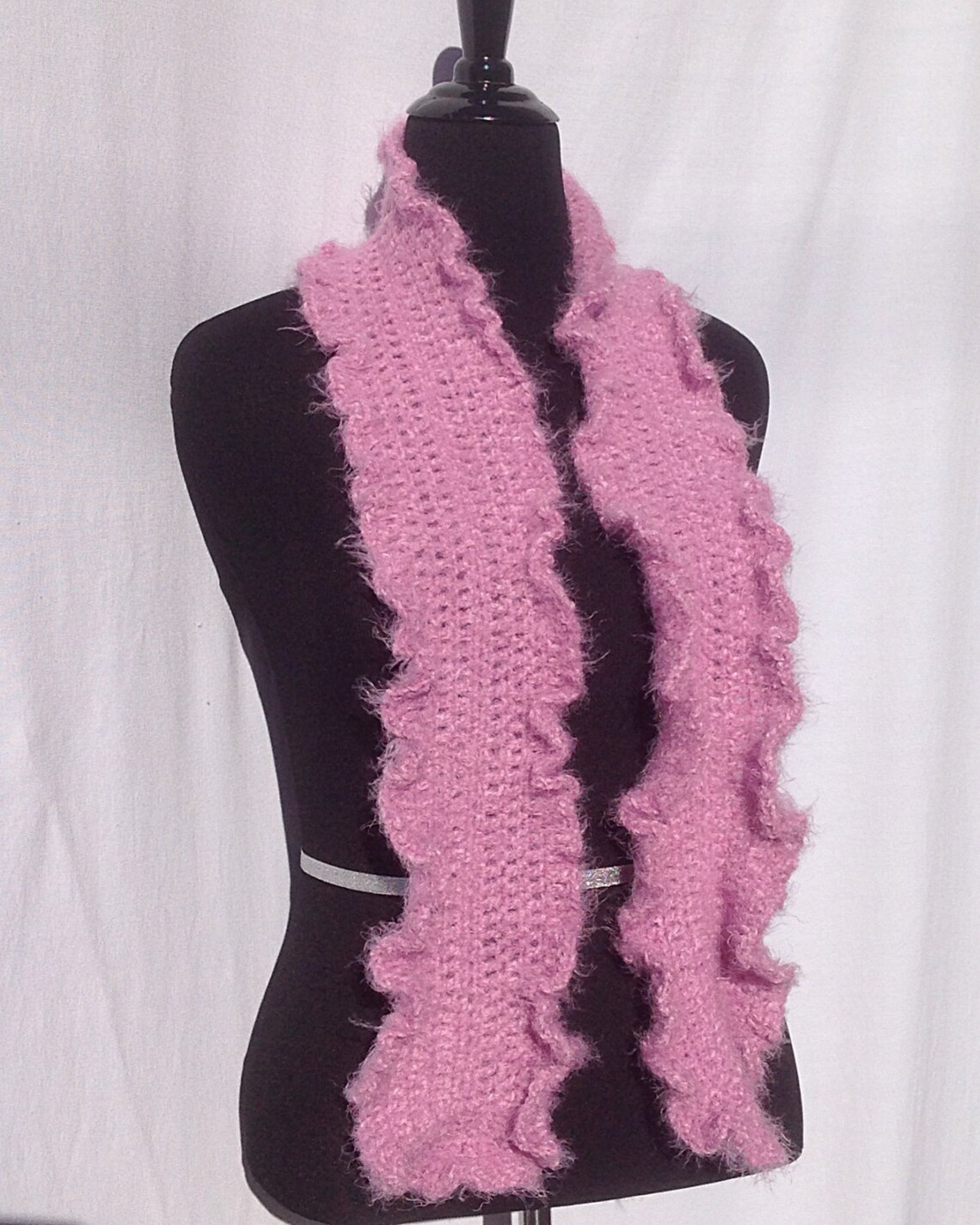CLEARANCE Romantic Ruffles Scarf in Raspberry Pink FREE - Etsy