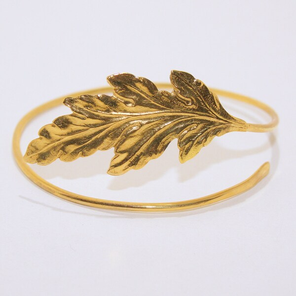 Leaf Arm Cuff - Etsy