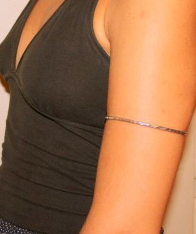 Arm Bandgoldsilverhammered Thin Arm Band upper Arm Cuff - Etsy