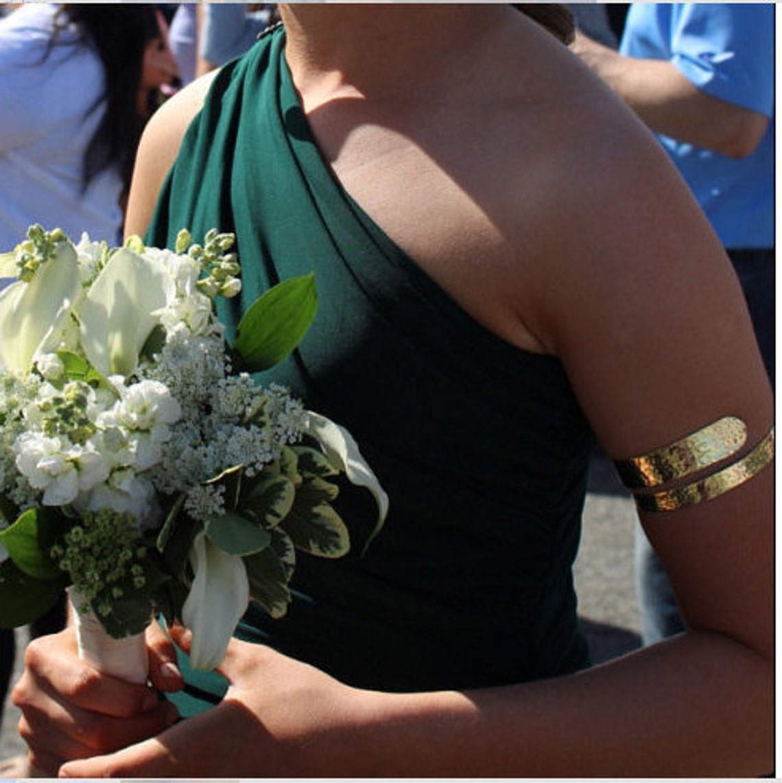 Handmade Hammered Lower or Upper Arm Cuff Armlet Made of - Etsy