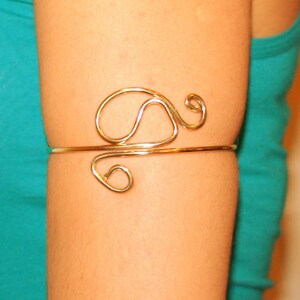Innovative Upper Arm Cuff Armband Made of Brass or Aluminium Wire. - Etsy
