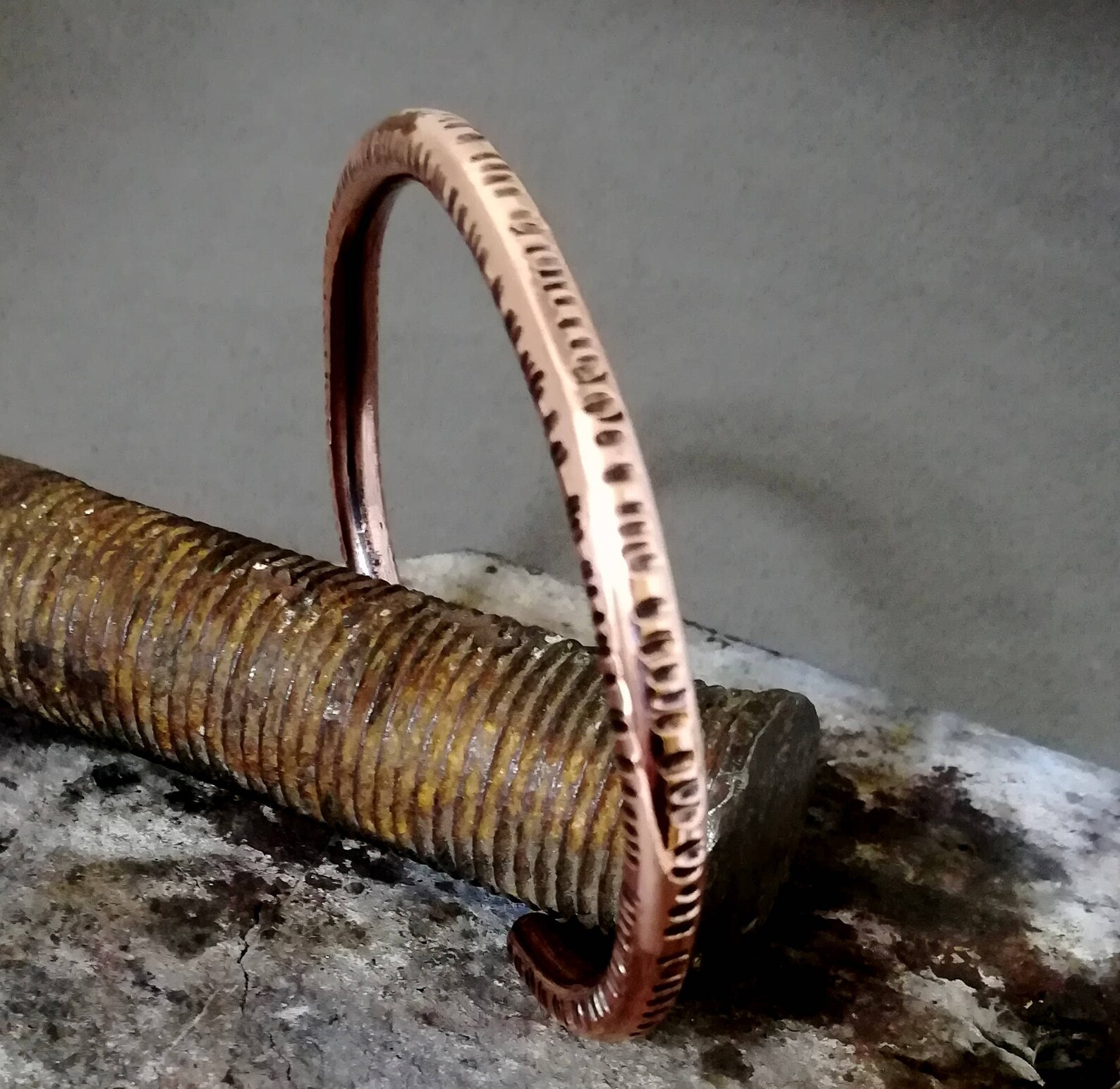 Men's Copper Bracelet handmade Copper Bracelet Bar - Etsy