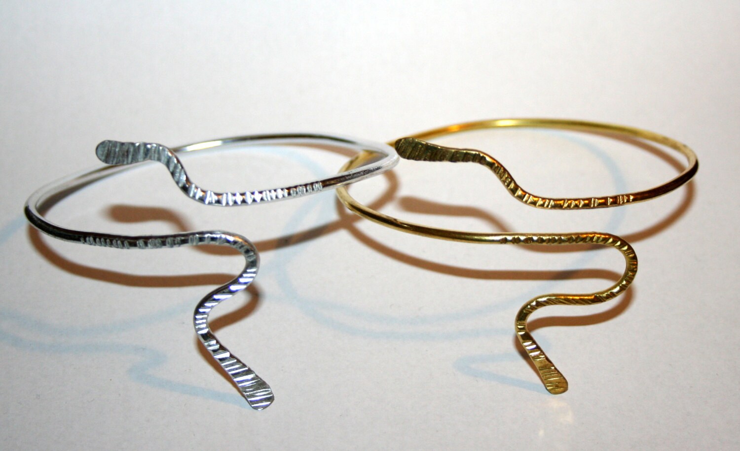 Snake Upper Arm Cuff Arm Band Made of Brass Aluminium Copper | Etsy