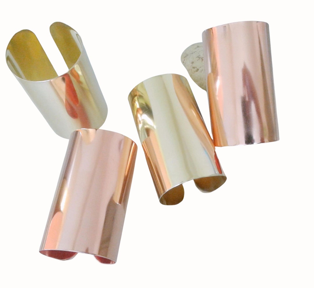 Cuff Bracelet Long Wide Cuff Bracelet Gold Silver Statement - Etsy