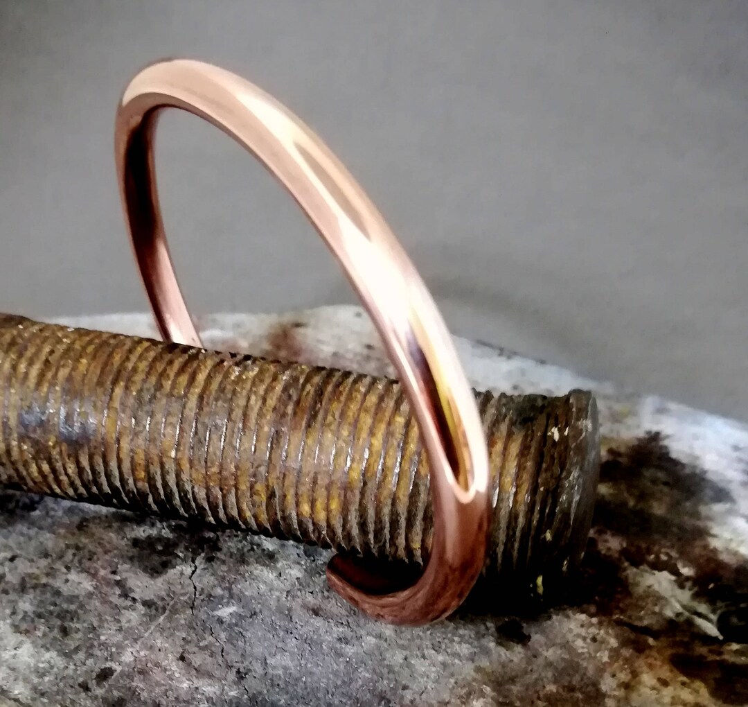 Men's Copper Bracelet ,handmade Copper Bracelet, Bar Men's Patina ...