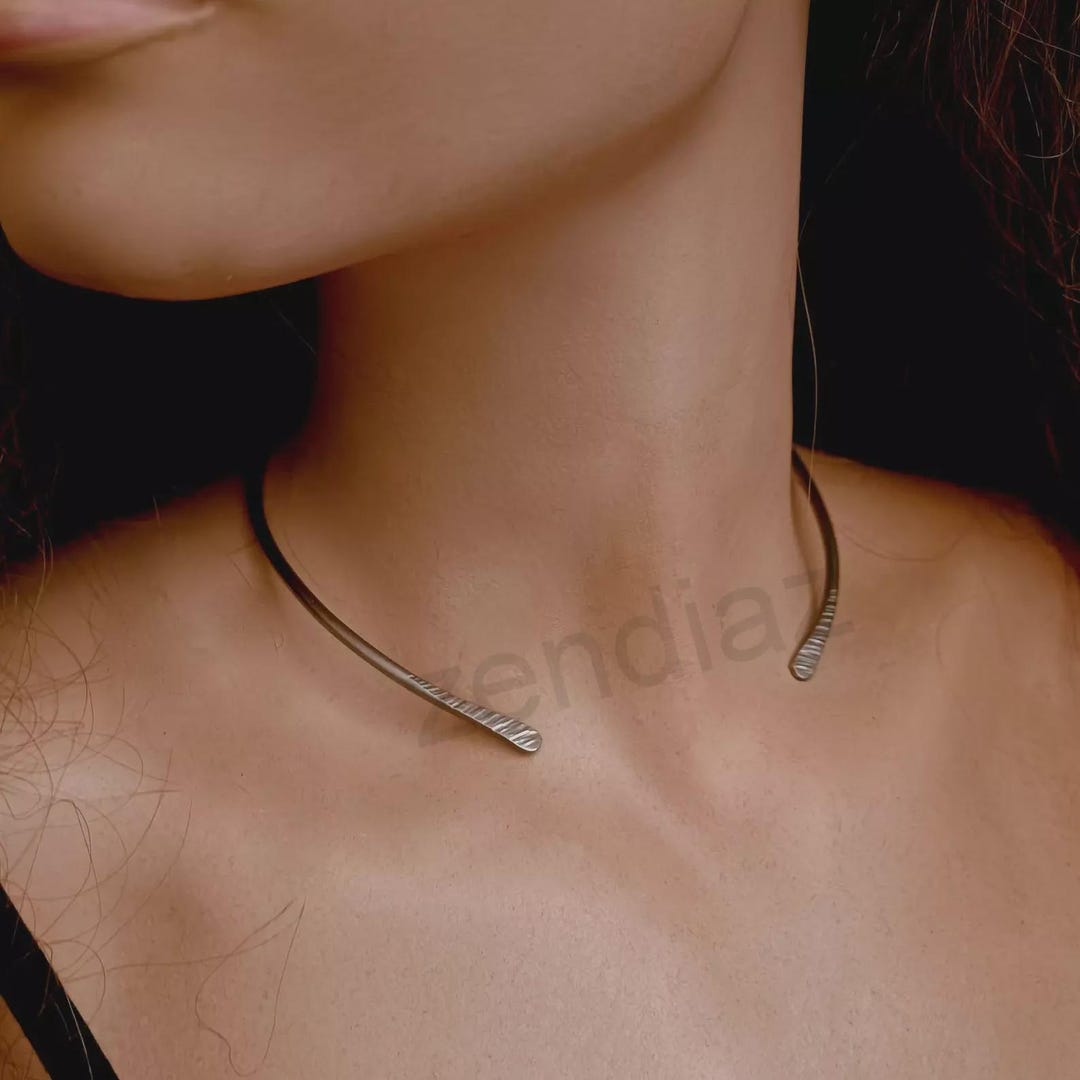 Titanium Choker Necklace Handmade : - Etsy