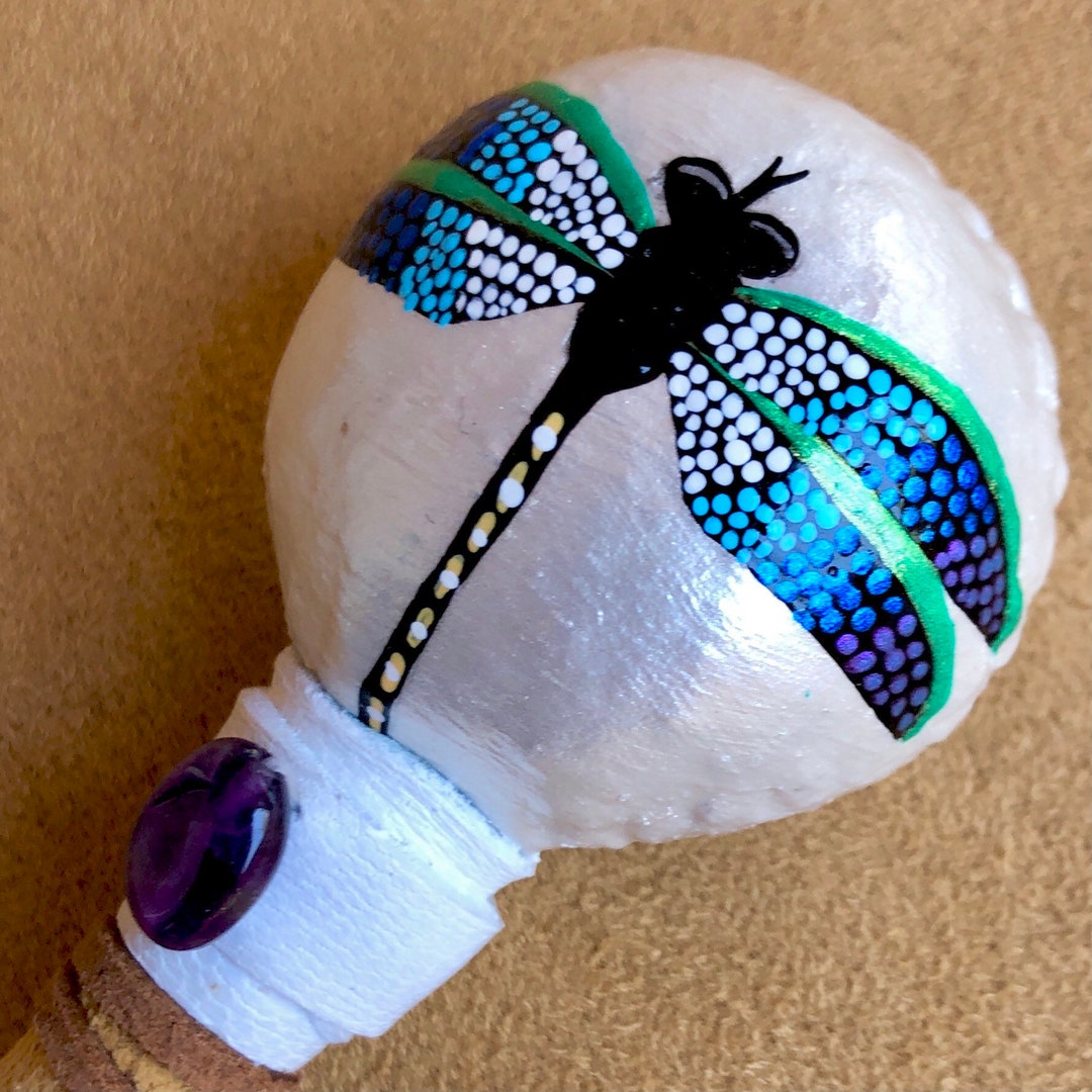 DRAGONFLY(ING) - Mid-sized Native American Rattle, Music Instrument ...