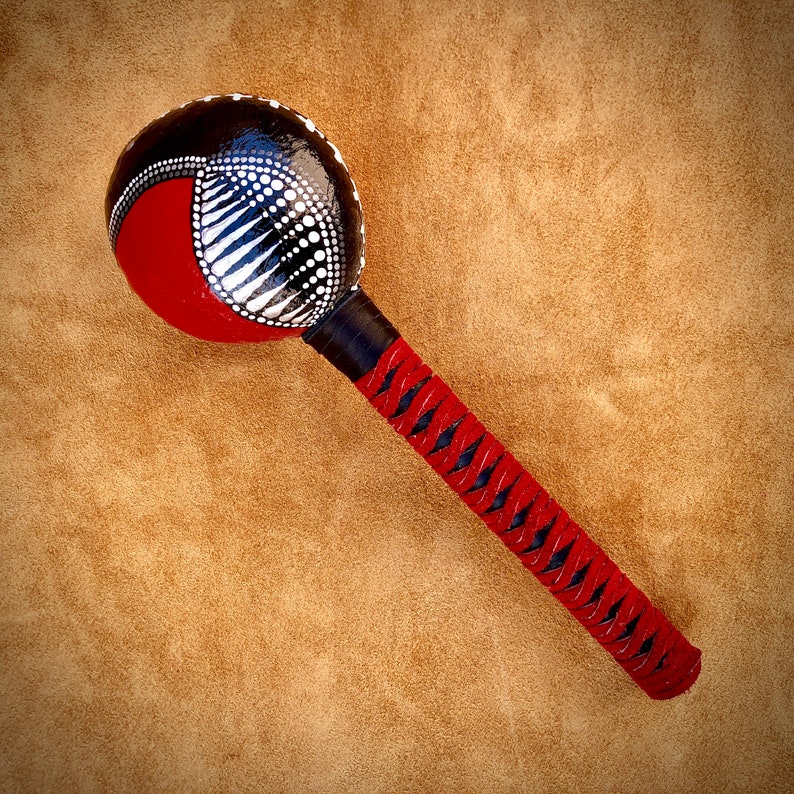 BLACK RAVEN Native American Music Instrument Rattle - Etsy