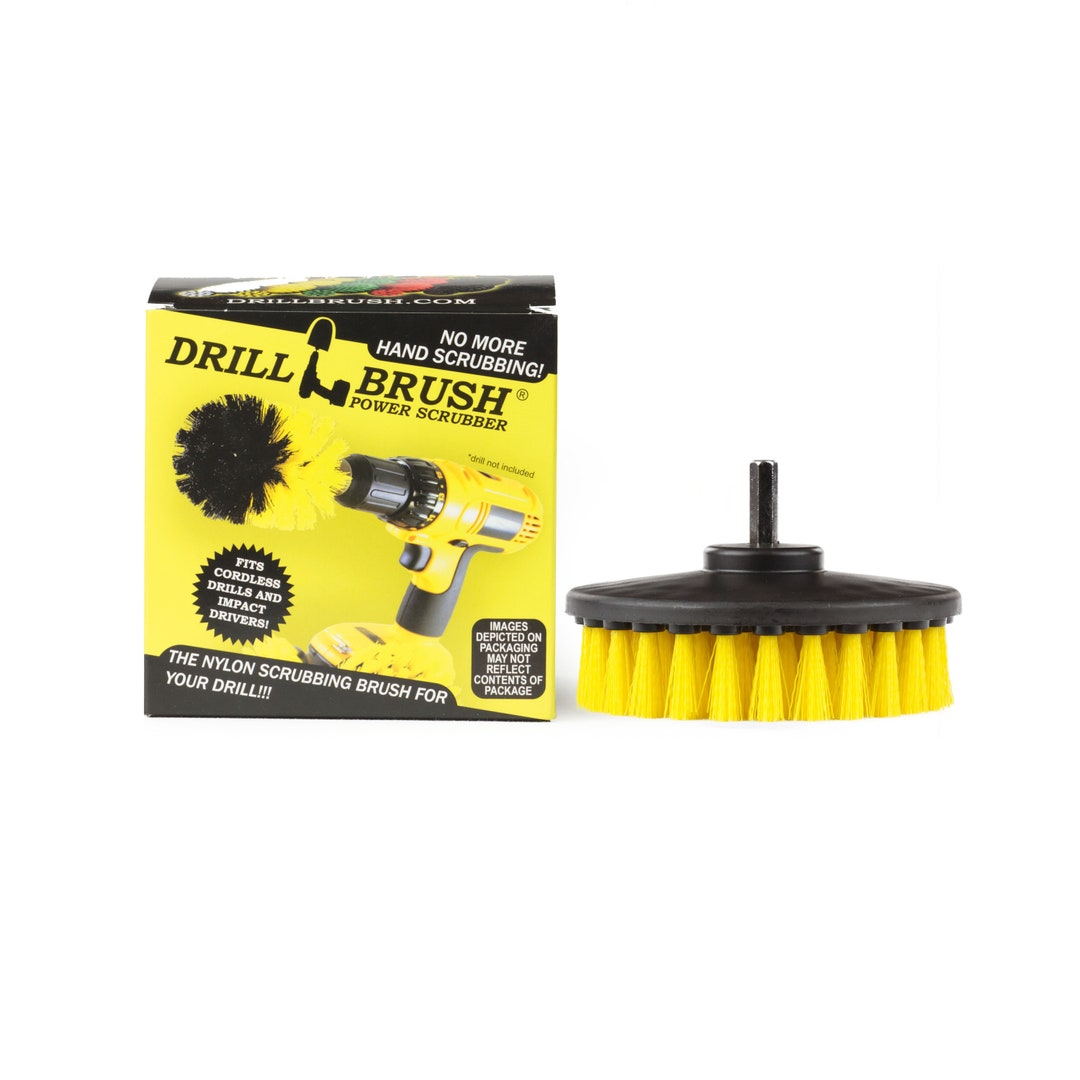 5" Yellow Brush- Drillbrush - Shower Cleaner- Bathroom Cleaner- Bath ...