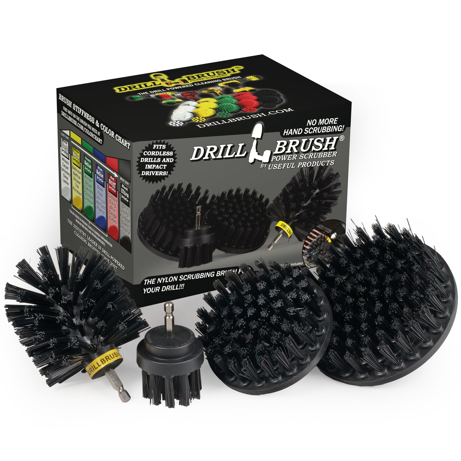 Drillbrush 4 Piece Ultra Stiff Cleaning Brush Kit - Etsy
