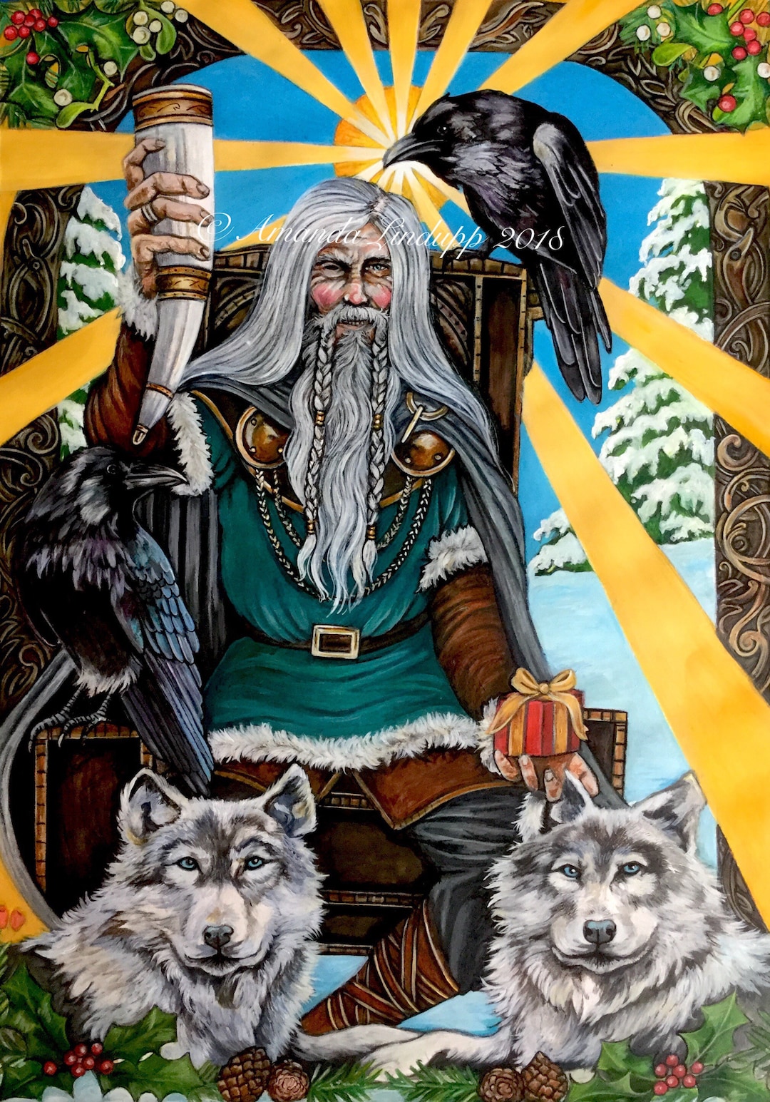 NEW YULE FATHER Greeting Card - Etsy