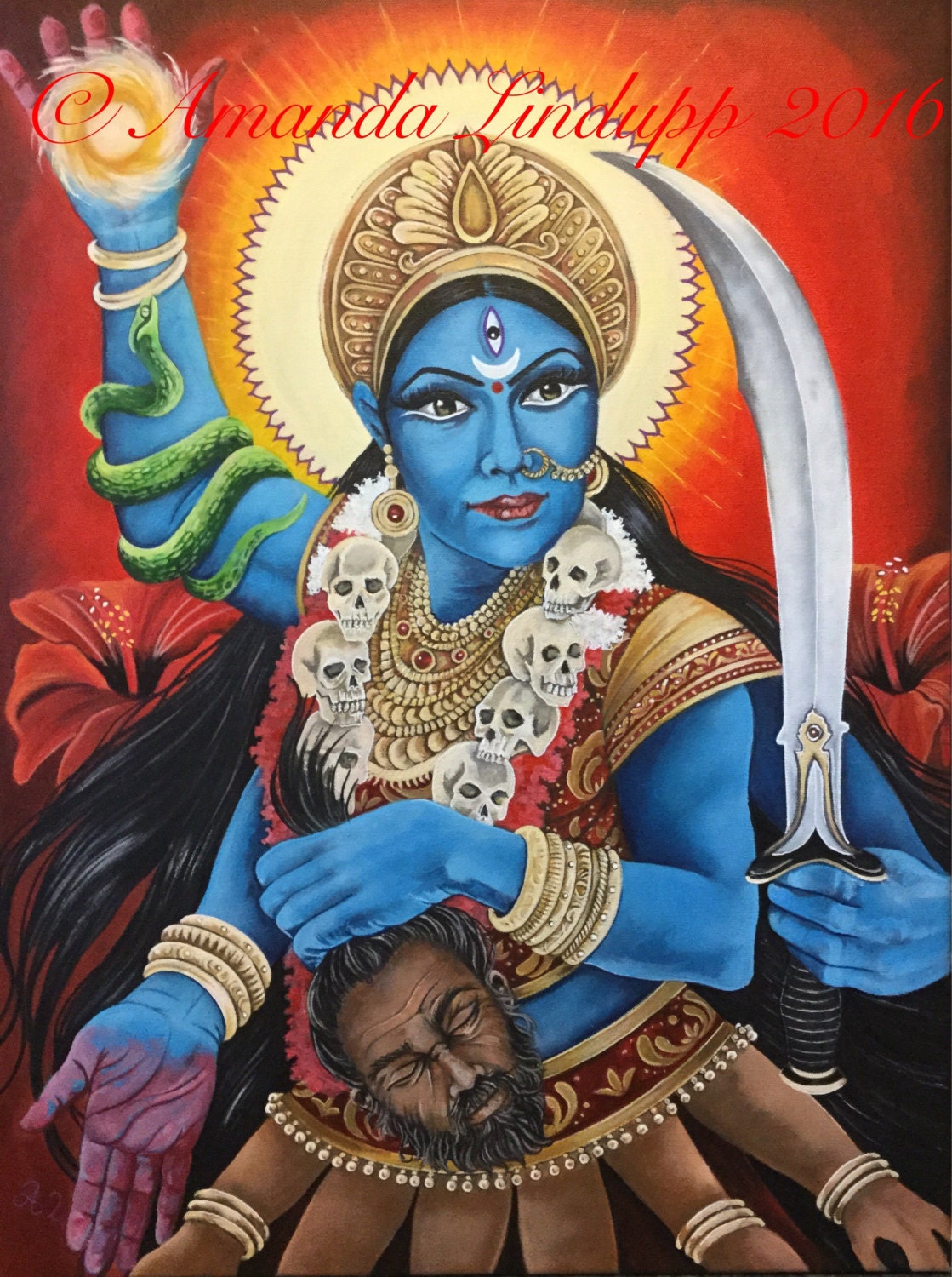 NEW A4 goddess Kali Print - Etsy