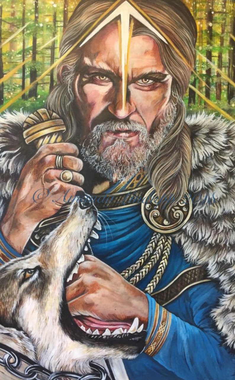 Norse God Tyr Greeting Card - Etsy