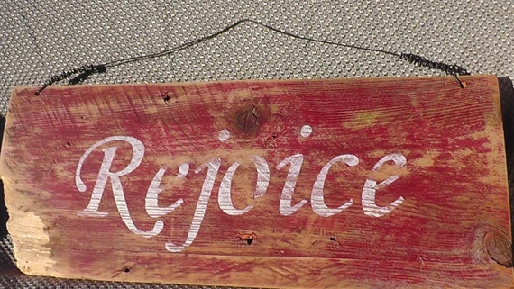 REJOICE/ HARVEST Envío gratuito-reversible signo de estilo | Etsy