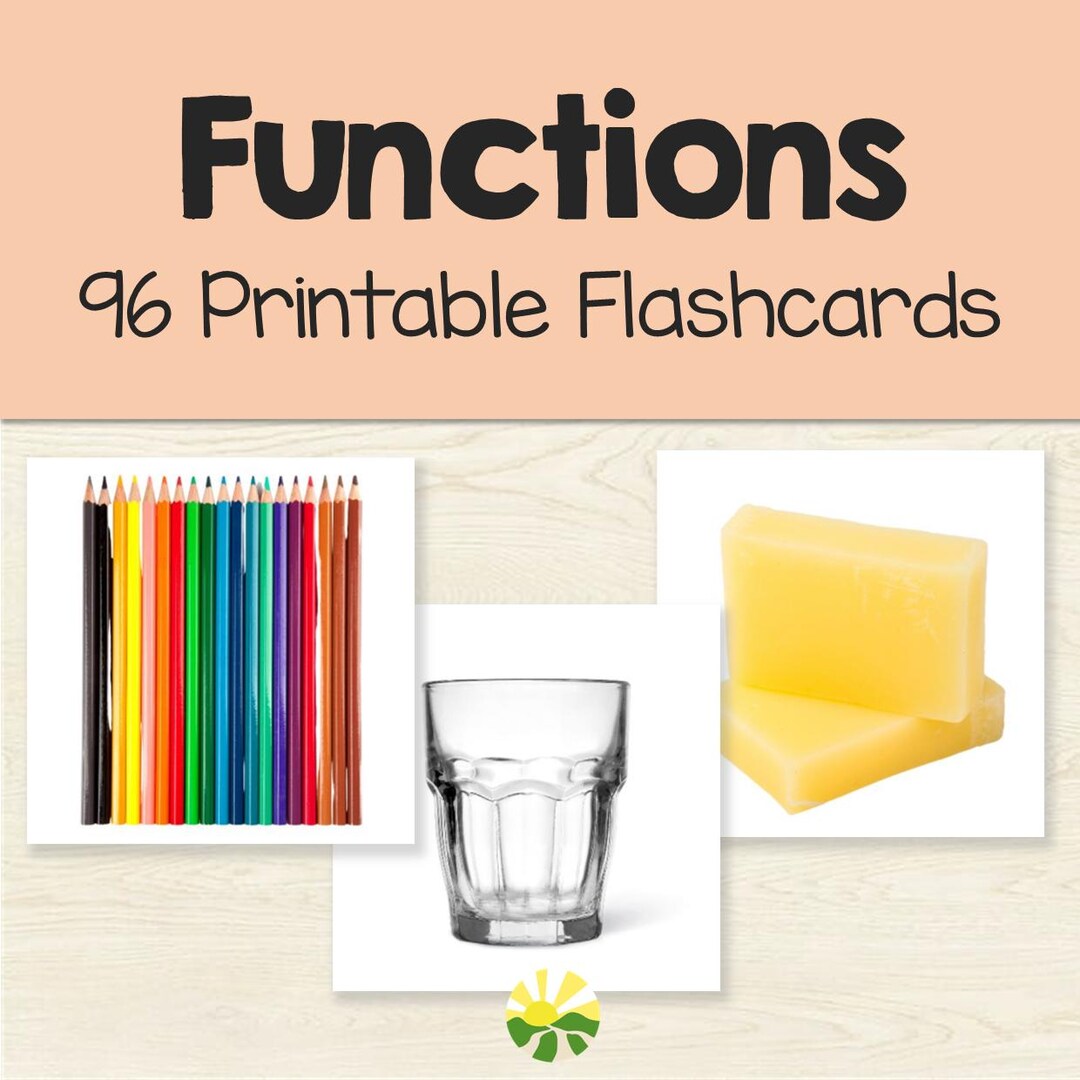 Functions Photo Flashcards | Speech Therapy Autism SEN Resource ...
