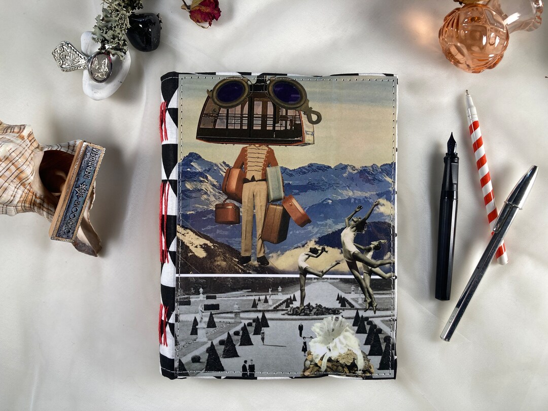 Handmade Notebook, Extra Durable Hand Bound Journal With Unlined Paper ...