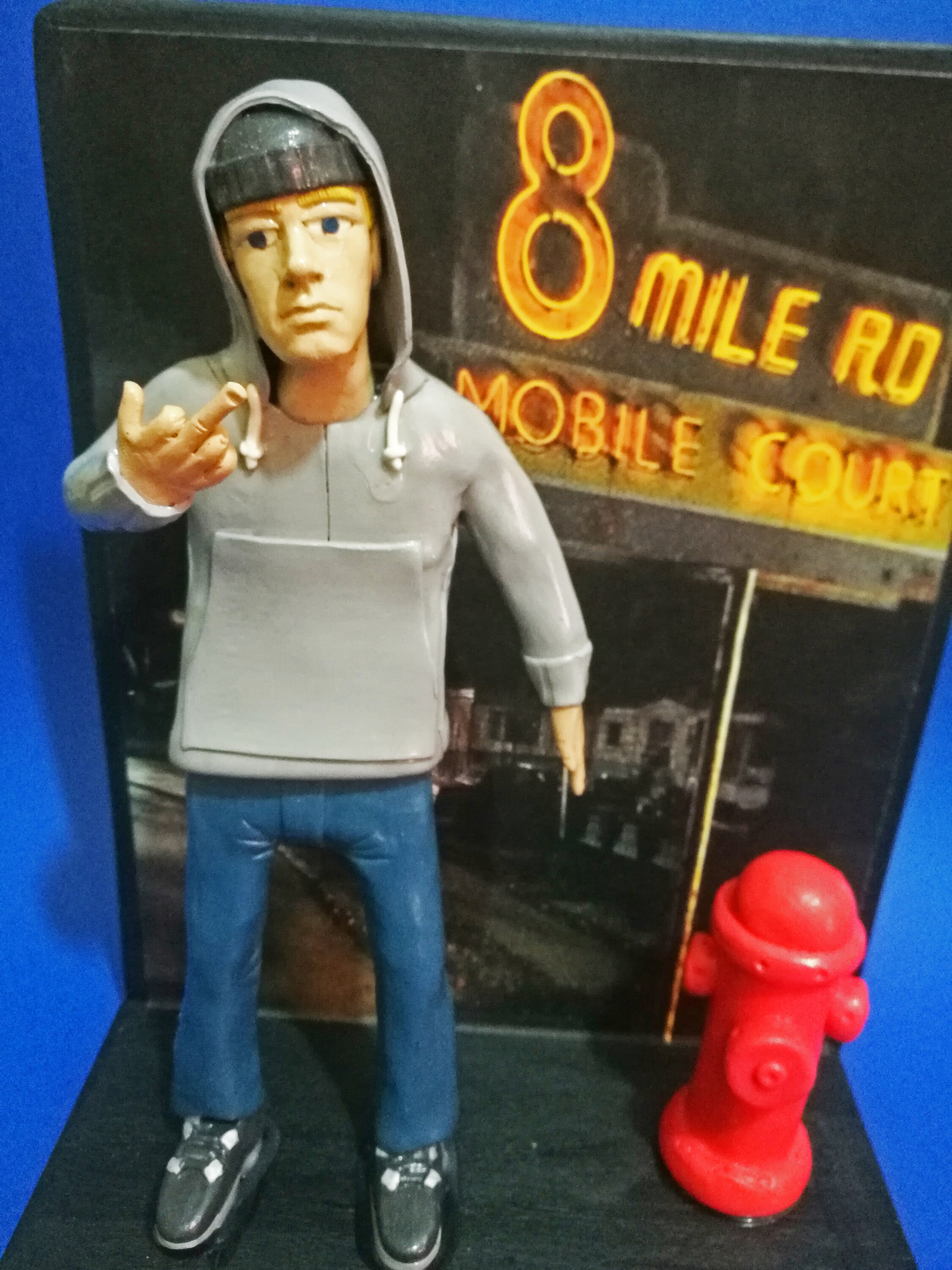 Figurine Action Figures EMINEM with 8 MILE BACKGROUND | Etsy