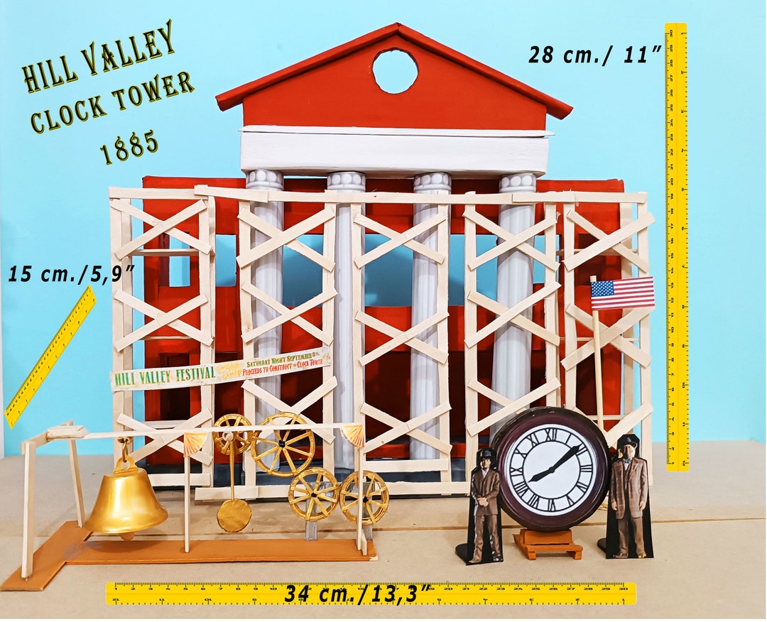 Hill Valley Clock Tower in Construction 1885 - Back to the Future Part ...