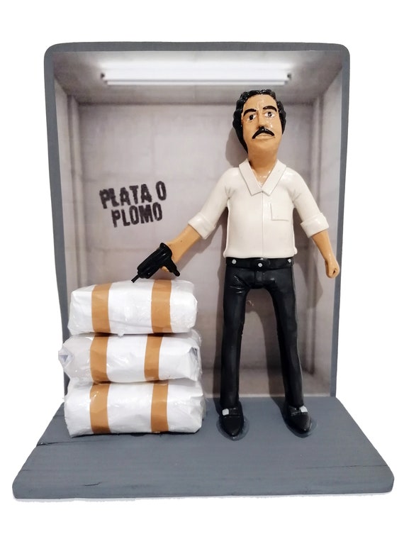 Figurine Figurines Action Figure Pablo Escobar Plata - Etsy