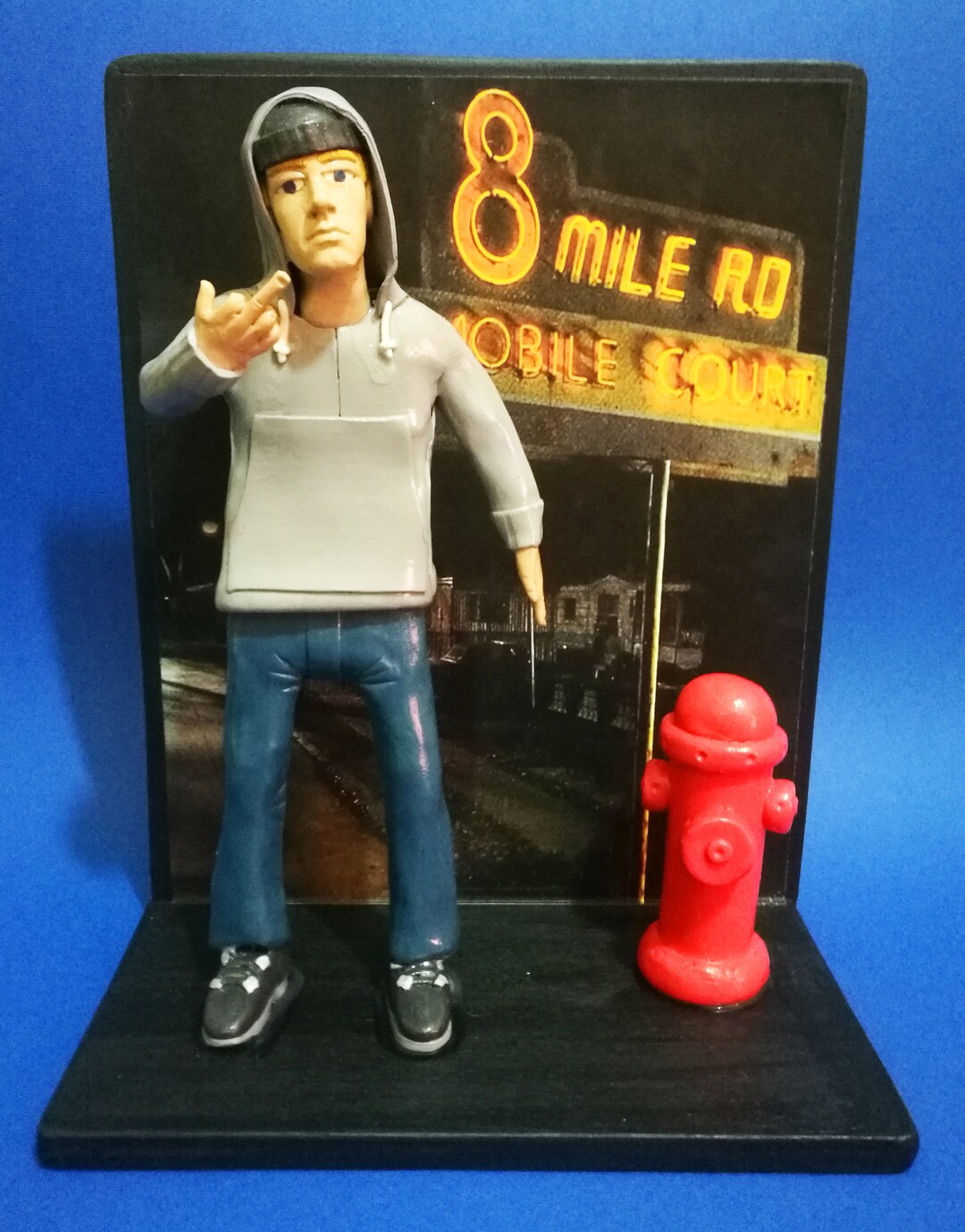 Figurine Action Figures EMINEM With 8 MILE BACKGROUND - Etsy UK
