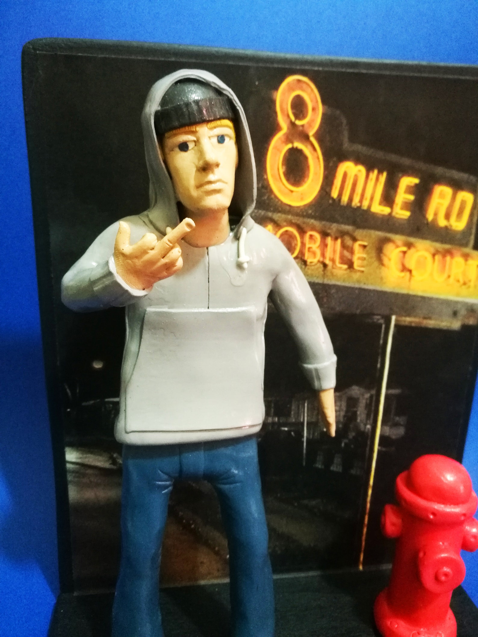 Figurine Action Figures EMINEM With 8 MILE BACKGROUND - Etsy UK