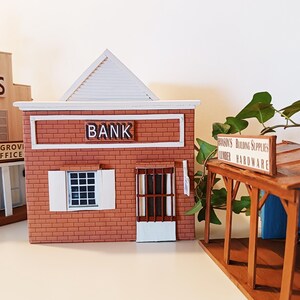 Walnut Grove Bank Diorama - E. Spragues Bank - Etsy