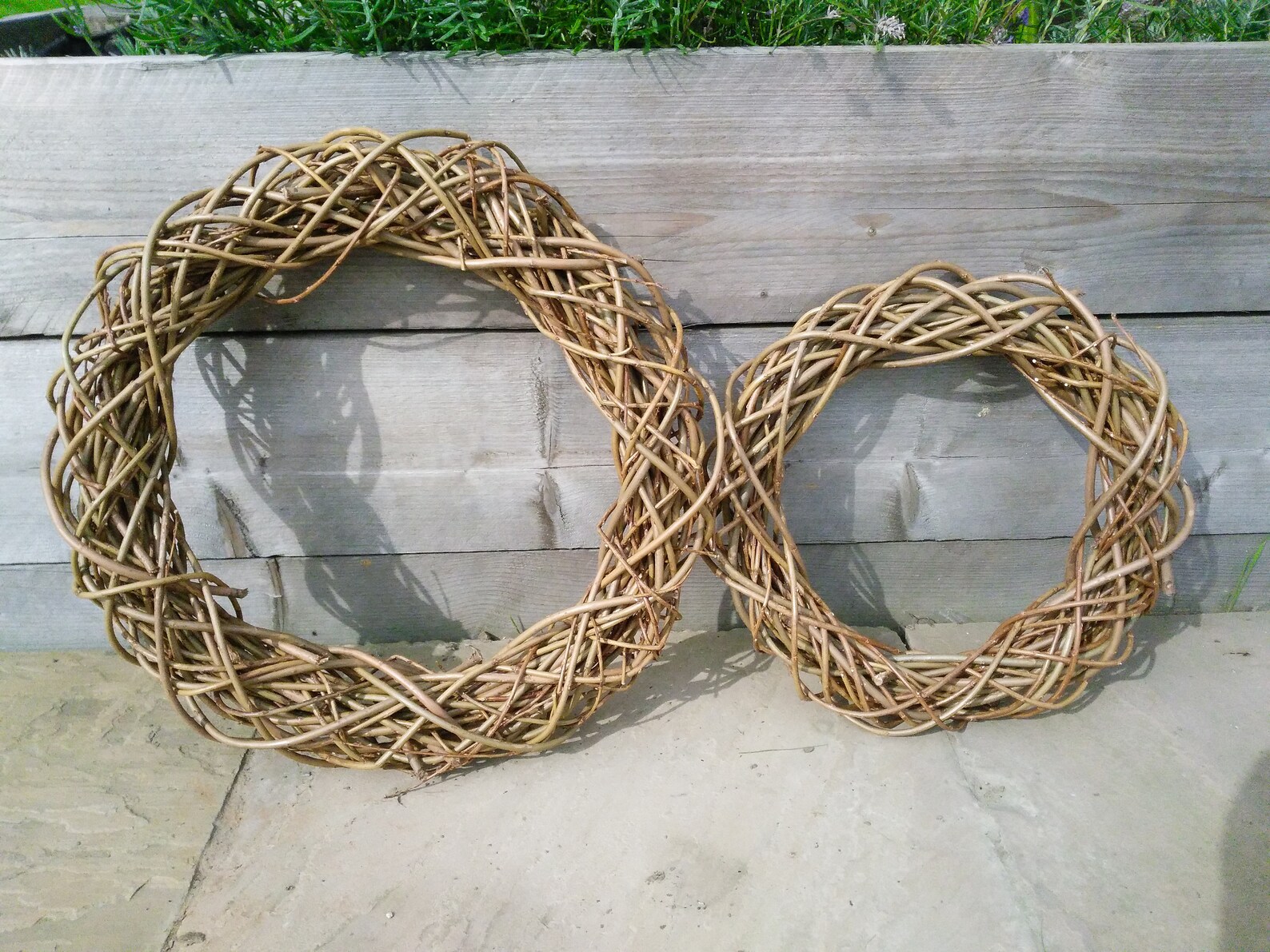 Large Willow Wicker Wreath Christmas Door Hanging 40cm 50cm | Etsy