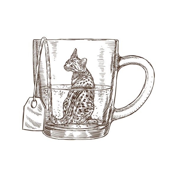 Cat Screen Print Shirt - Etsy