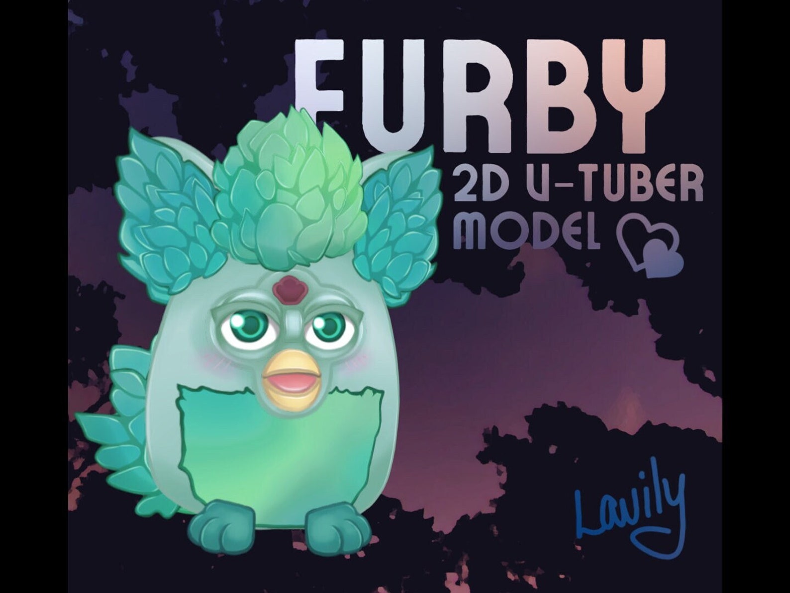 Green Furby - Premade Vtuber Model/avatar - LIVE2D - Etsy