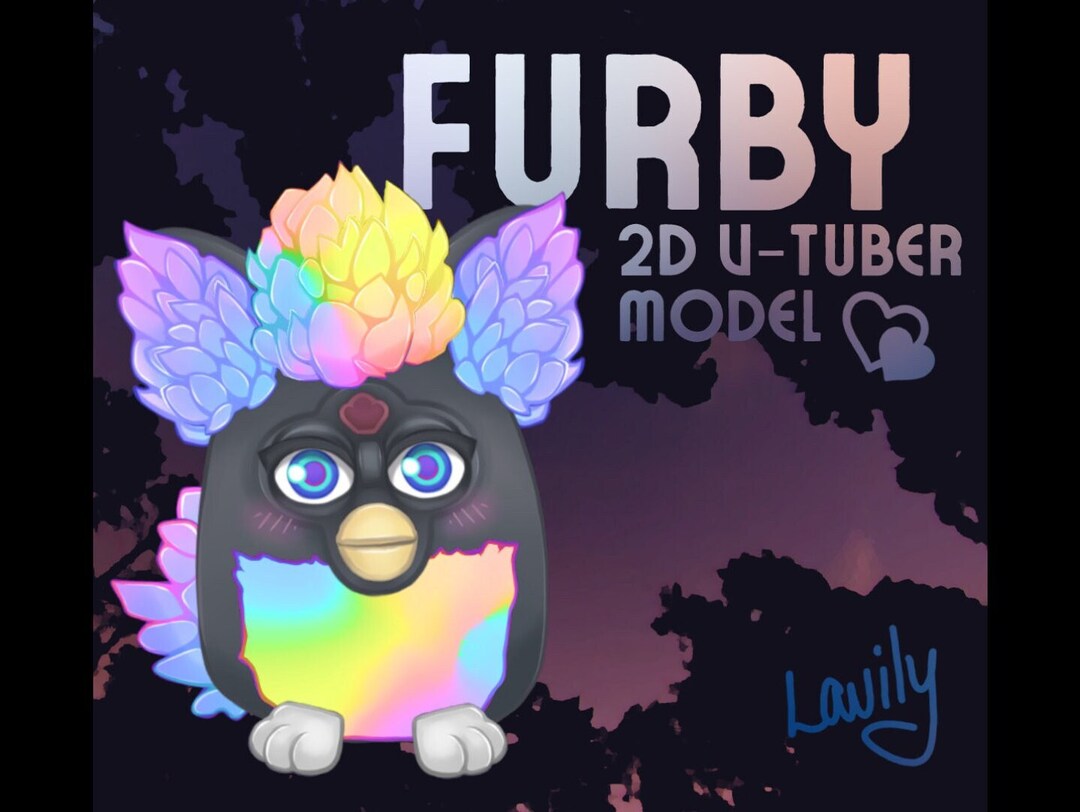 Neon Furby - Premade Vtuber Model/avatar - LIVE2D - Etsy